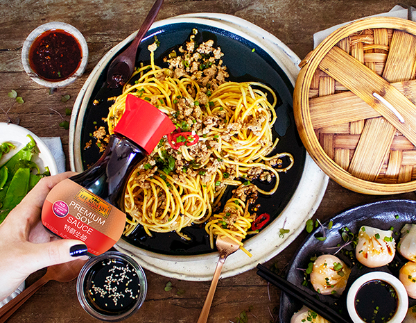 Soy Spaghetti with Pork and Sesame Oil | New Zealand