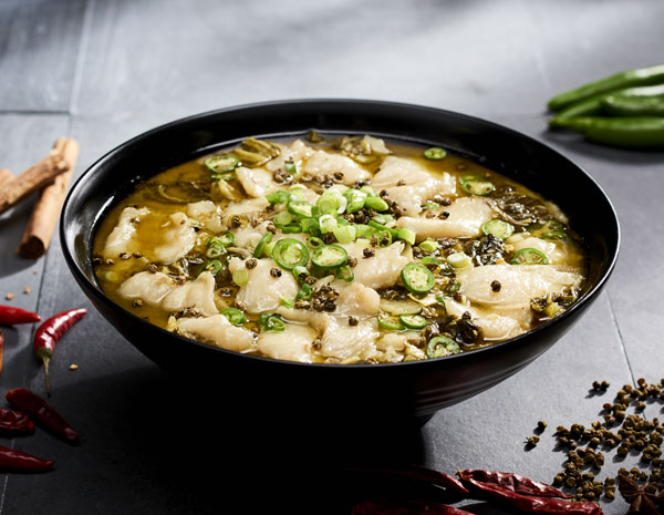 Szechuan Style Fish with Pickled Mustard Greens USA